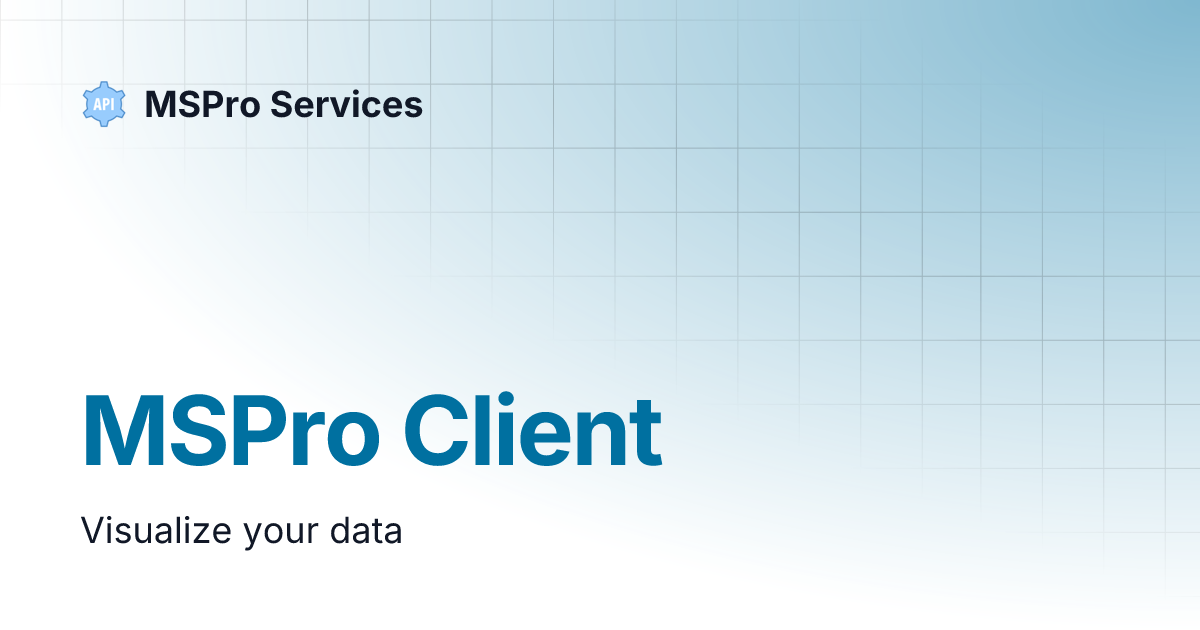 MSPro Client | MSPro Services